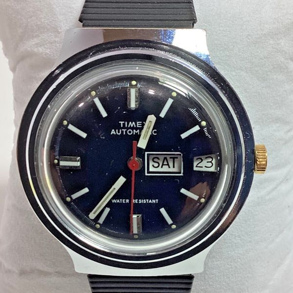 Vintage 1978 Timex 38MM Menâ s Viscount Automatic Day Date Watch 47970 ...