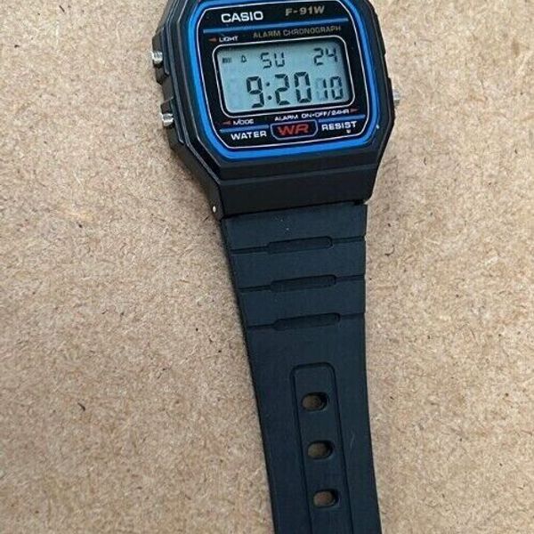 Original Casio Class Digital Watch with Resin Strap in Black -Water ...