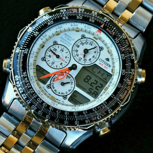 Citizen Promaster C300 Navihawk World Time Quartz Wingman Pilot Watch ...