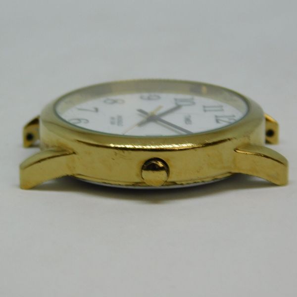 Timex Indiglo WR 30M Gold Tone Case Quartz Analog Men's Watch New ...