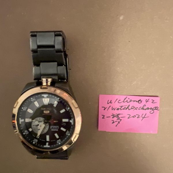 [WTS] Seiko 5 Sports SSA174J1 4R37 50th Anniversary Black Brown Automatic - $195 | WatchCharts ...