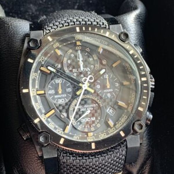 Mens BULOVA Precisionist Chronograph Watch 98B318 Boxed Please Read ...