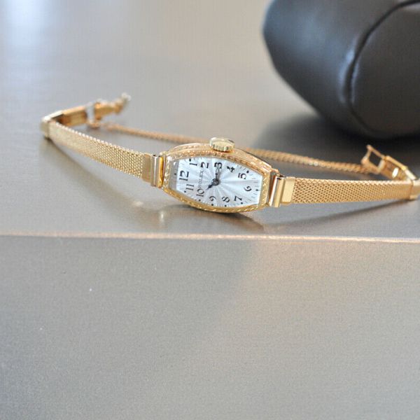 ROLEX 1920-30 Vintage 18kt Ladies Deco Watch Filigree 4 sides Sunburst ...