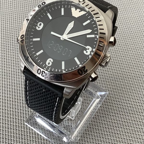 Emporio Armani Analogue/Digital Menâ s Watch. AR5826. | WatchCharts ...