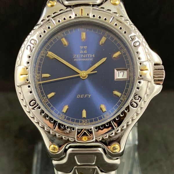 Vintage Rare ZENITH DEFY mechanical automatic Swiss Diver watch cal ...