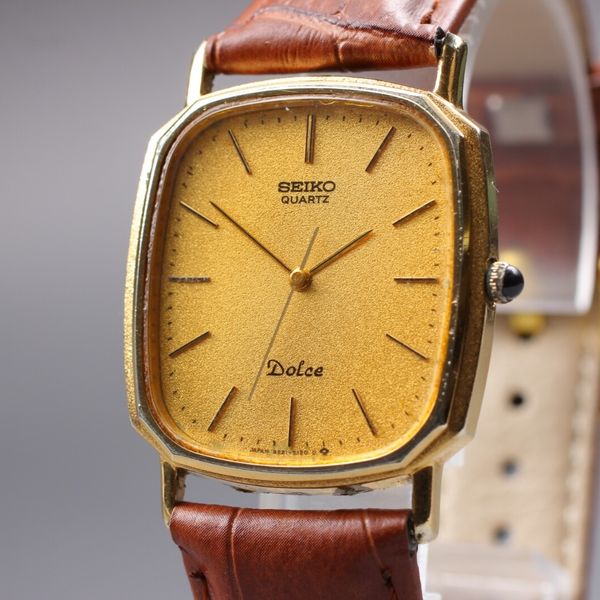 *Exc+5* Vintage Seiko Dolce 9521-5120 Gold Tank Quartz Men Watch From JAPAN 9029 | WatchCharts ...