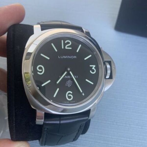 Panerai Luminor PAM 000 Base Logo Black Dial 44mm Excellent Condition ...
