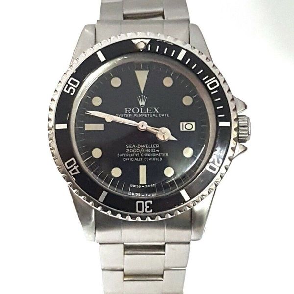 Vintage Rolex Sea Dweller 1665 Pointed Crown Guard 3mil Serial ...