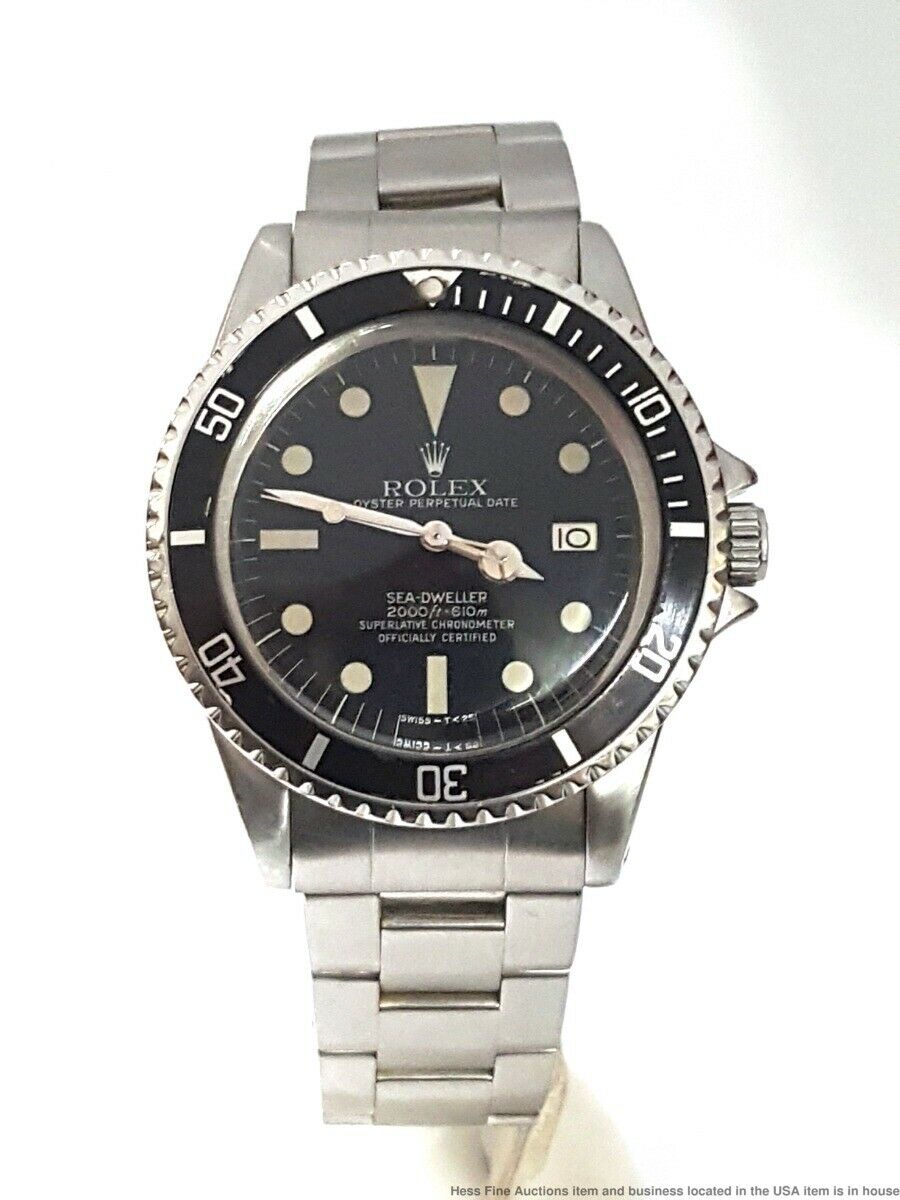Vintage Rolex Sea Dweller 1665 Pointed Crown Guard 3mil Serial ...