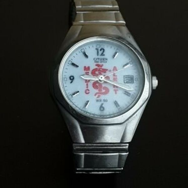 CITIZEN Eco Drive WR 50 MEDIC ALERT Watch EMS Womens VTG USA WOW ...