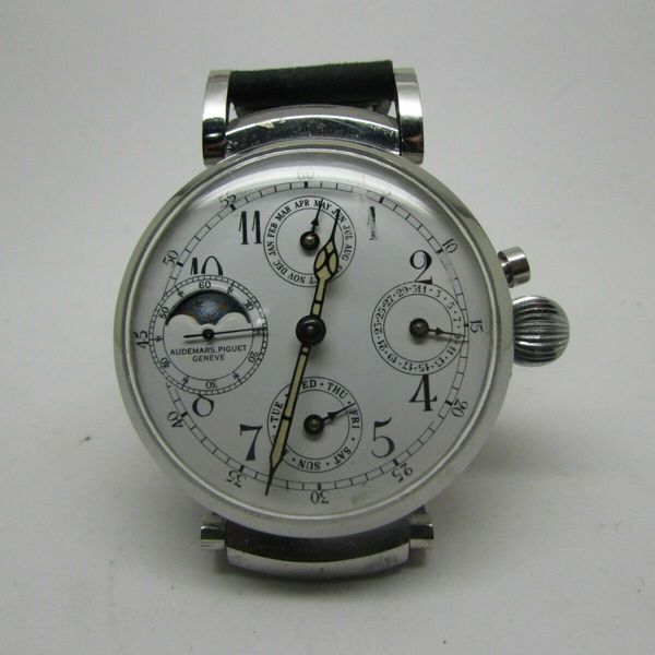 VINTAGE AUDEMARS PIGUET CHRONOGRAPH MOONPHASE HIGH POCKET MOVEMENT MEN ...