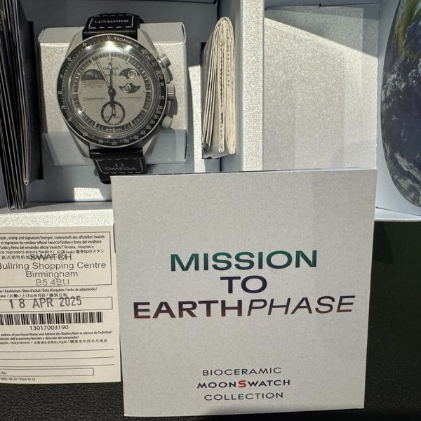 Swatch X Omega Mission to Earthphase Watch | WatchCharts Marketplace