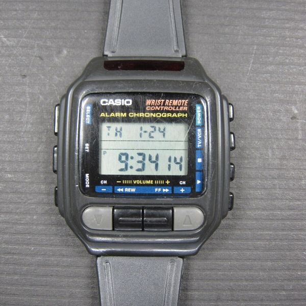 Vintage Casio 1173 CMD-30B Digital Quartz Remote Control wristwatch ...