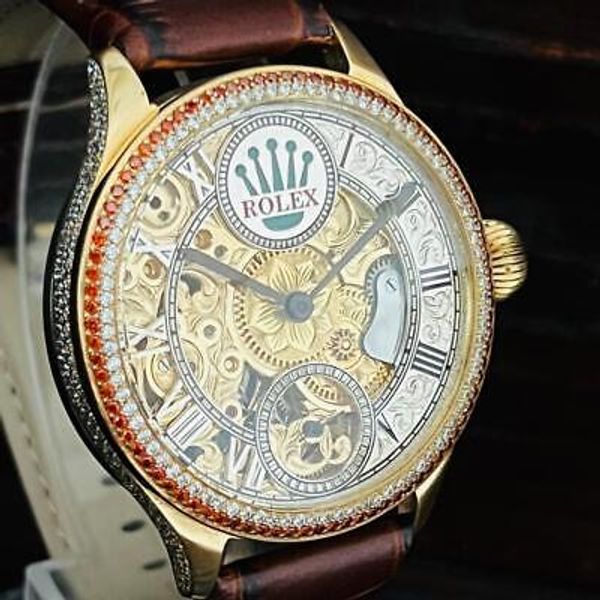 Rolex Skeleton Sumoseco Antique Manual Men's Vintage Watch Overhauled ...