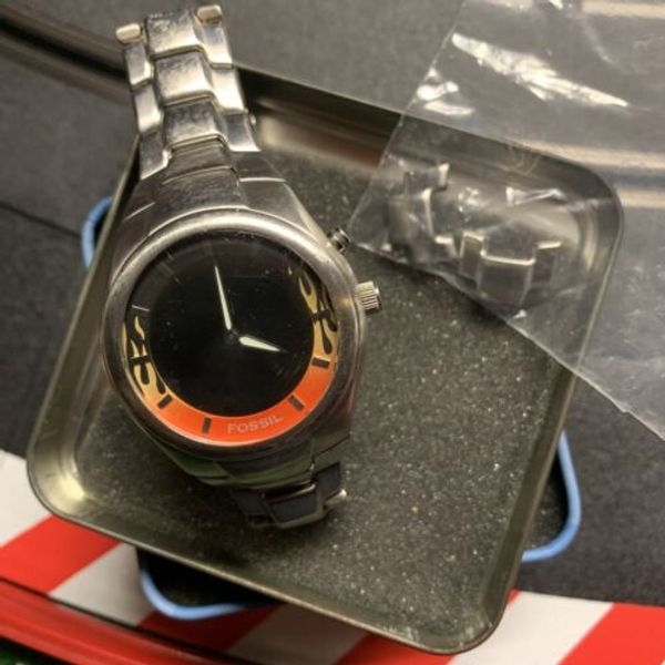 Fossil JR-8115 Big Tic Red Flame Dial Animated Watch | WatchCharts Marketplace