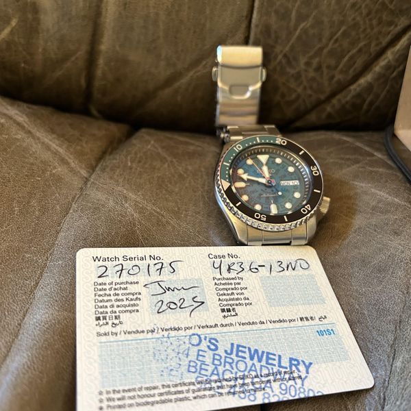 [WTS] Seiko 5 Automatic Watch, Teal Translucent Dial on Bracelet, ref ...