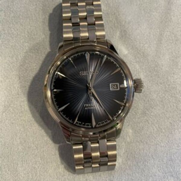 Pre-Owned Seiko Presage Blue Men's Automatic Watch - SRPB41 With ...