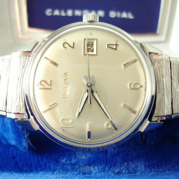 Vintage Bulova 'Date King' Men's Watch c1965, Serviced Mechanical ...