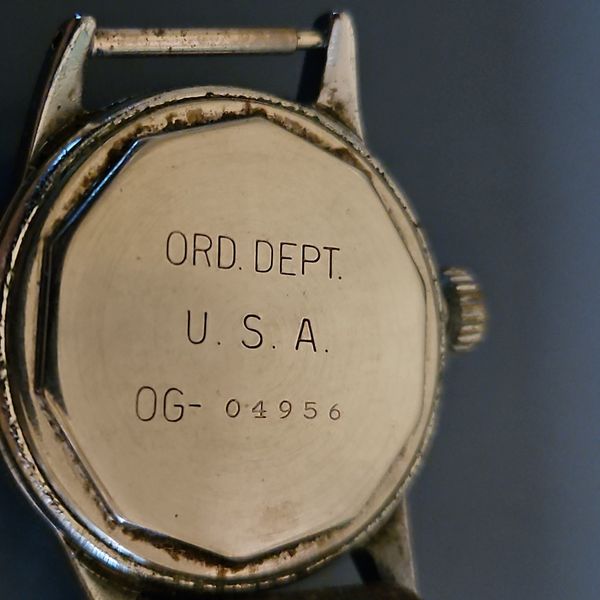 Waltham ORD. DEPT. OG-04956 WWII US Military Issued Wristwatch ...