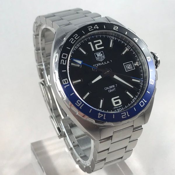 Tag Heuer Formula 1 "Batman" Blue Black GMT Calibre 7 Box & Papers ...