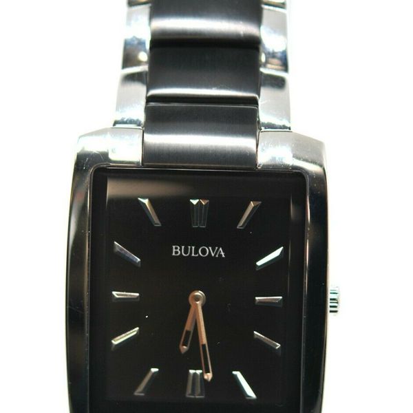 Bulova C9601082 Men's Watch Two-Tone Rectangular Quartz 98A117 New IN ...