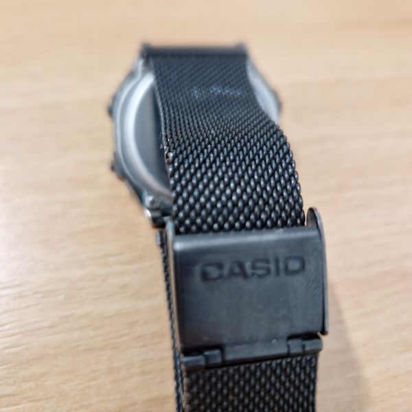 Custom Casio A168 weighted mesh metal strap | WatchCharts Marketplace