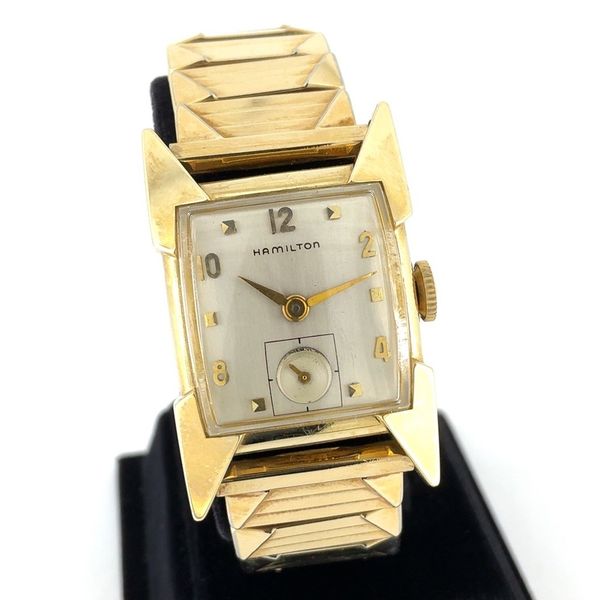 Vintage 1955 Hamilton CLARK Watch 10k GF Manual Wind Original Bracelet ...