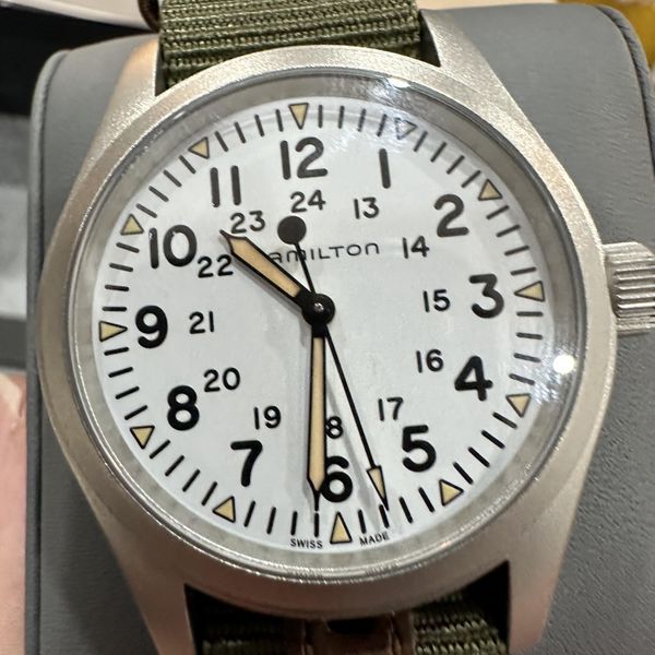 [WTS]Hamilton Khaki Field Mechanical White Dial Men's Watch H69439411 ...