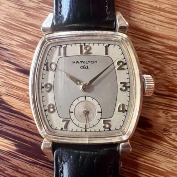 Men’s Vintage 1950s Made In USA Hamilton CLD Watch 10k YGF Cal. 747 ...