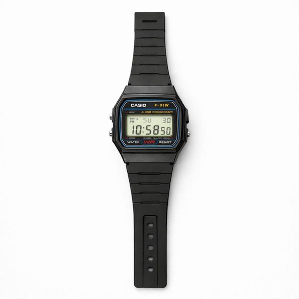Casio Class Digital Watch â F91W Style, Waterproof, Backlight, Alarm ...