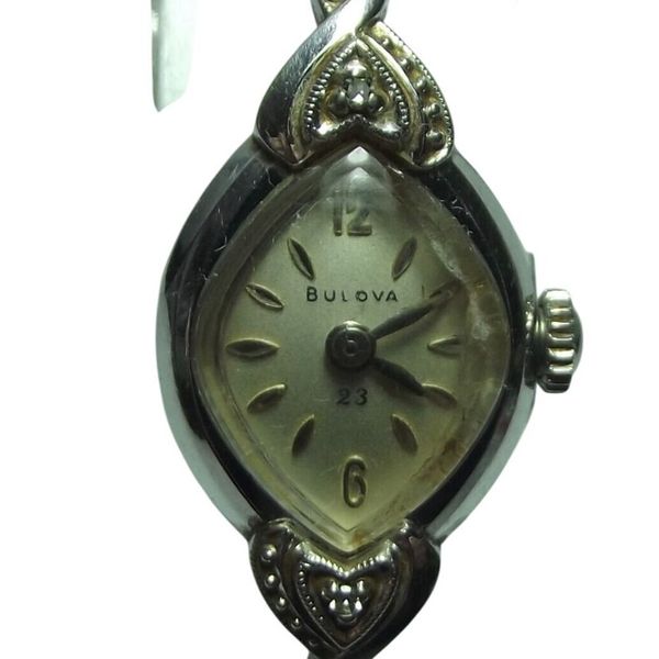 Vintage Bulova M7 Wrist Watch Ladies 23 Jewels 10K Rolled Gold Plate AS ...