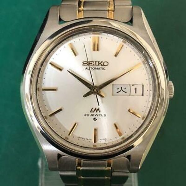 Seiko Lord Matic Men Watch Automatic 5606-7070 Face:Silver Day and Date ...