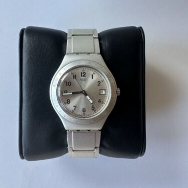 SWATCH Irony Aluminum AG-2002 Swiss Made Date Quartz Men's Watch ...