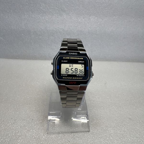 CASIO ALARM CHRONOGRAPH WATCH SILVER A163W. | WatchCharts Marketplace