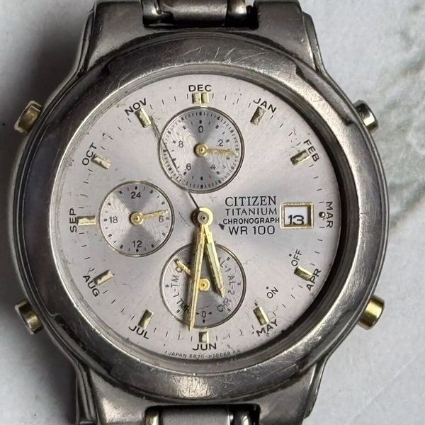 Citizen Titanium WR 100 Chronograph | WatchCharts Marketplace