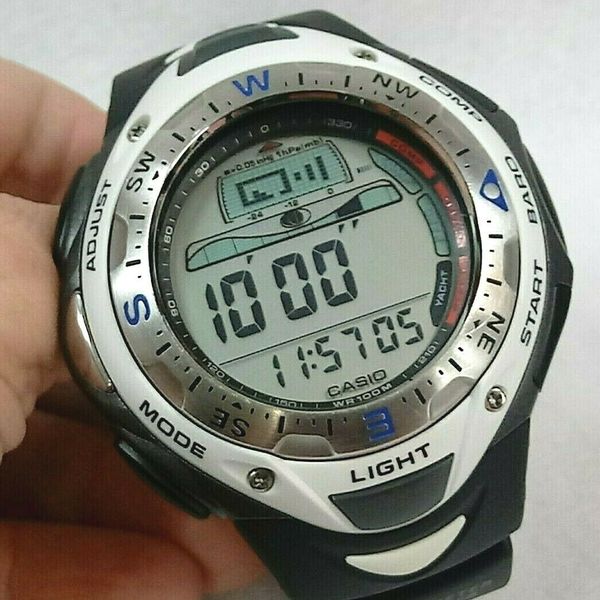 Casio Sea-Pathfinder SPF-40 2273 Compass Temp Barometer Watch 4 New ...