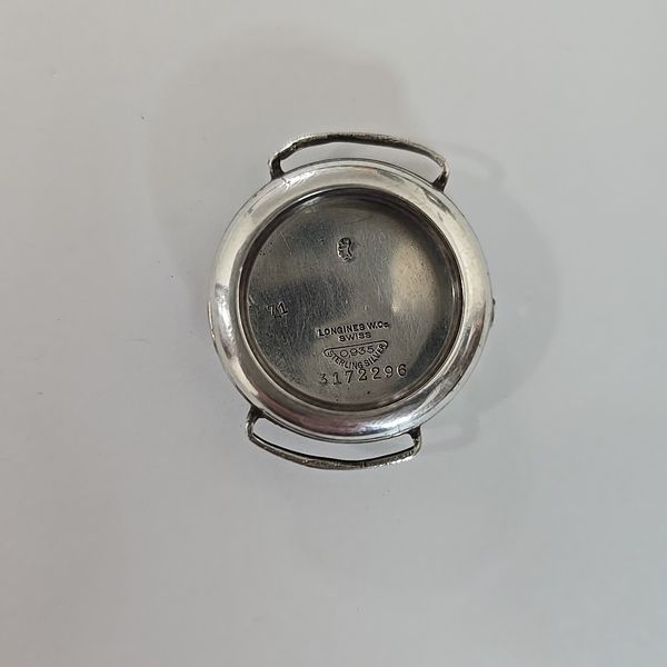 VINTAGE STERLING SILVER WRIST WATCH CASE LONGINES-(LOT-134 ...