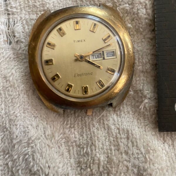 Vintage Timex Electronic Watch Day Date Modern Dial | WatchCharts ...