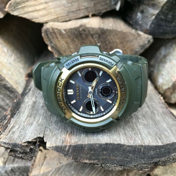 Casio G Shock AWG M100 1A Tough Solar+ Multi Band Six +Rare Color ...