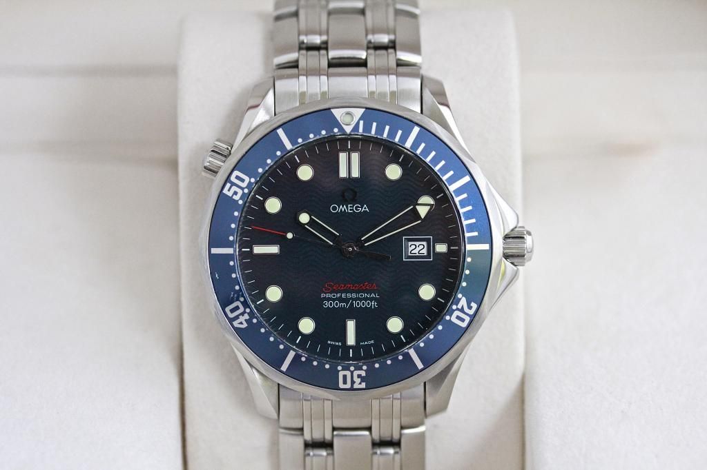 FSOT: Omega SeaMaster Quartz Blue Dial 2221.80 Complete Box & Papers ...