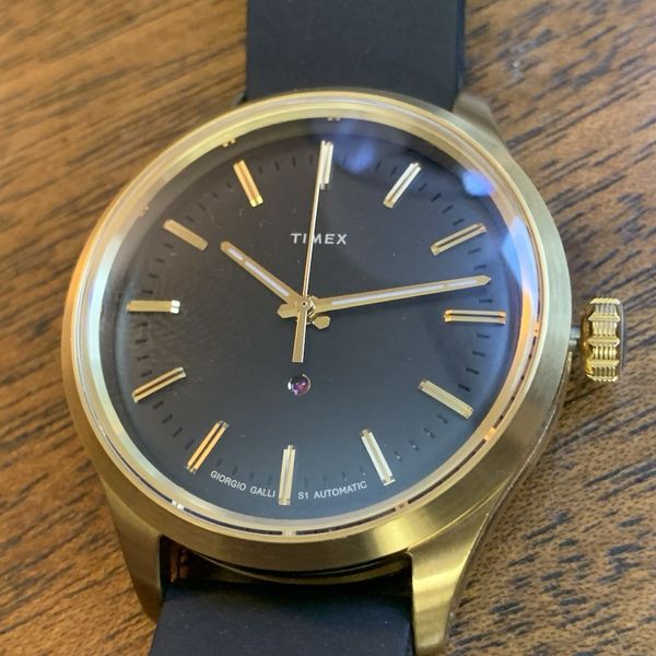TIMEX Giorgio Galli S1 Limited Edition 38mm Gold Toned Case Complete ...