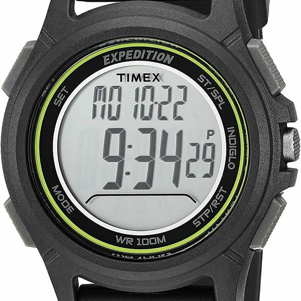 DISPLAY Timex Digital Sport Men's Expedition Quartz Black Watch ...