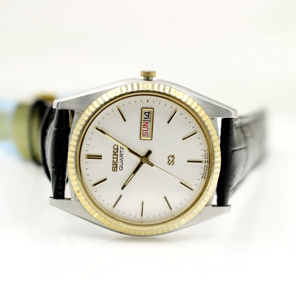 Vintage SEIKO 5H23-8029 President Quartz Day Date 36mm Watch New ...