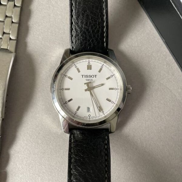 Tissot M160/260 Quartz Watch Sapphire Crystal White Dial Silver Case ...