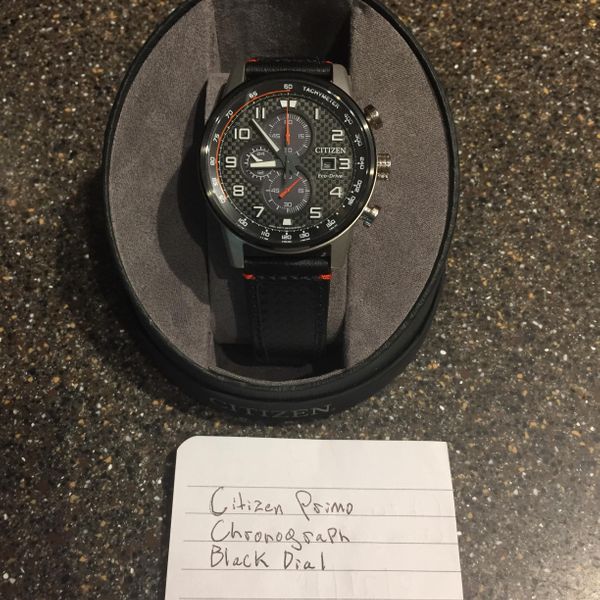 Citizen Primo Chronograph Black Dial- $130 | WatchCharts