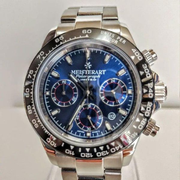 Chronograph Seiko VK63 Movement PLUS FREE GMT Automatic Watch ...