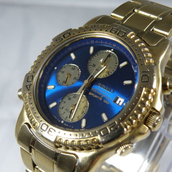 MEN'S SEIKO 7T32-6C09 CHRONOGRAPH WATCH - FWO - GOOD COND. - BOXED ...