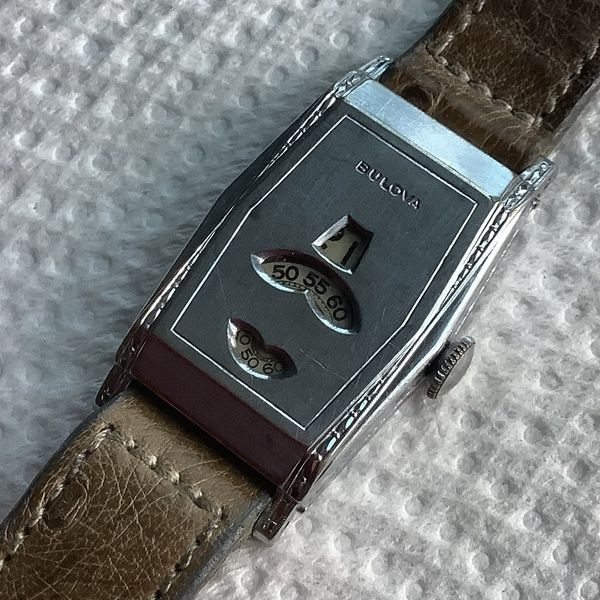 Vintage Bulova Jump Hour Watch Mechanical | WatchCharts Marketplace