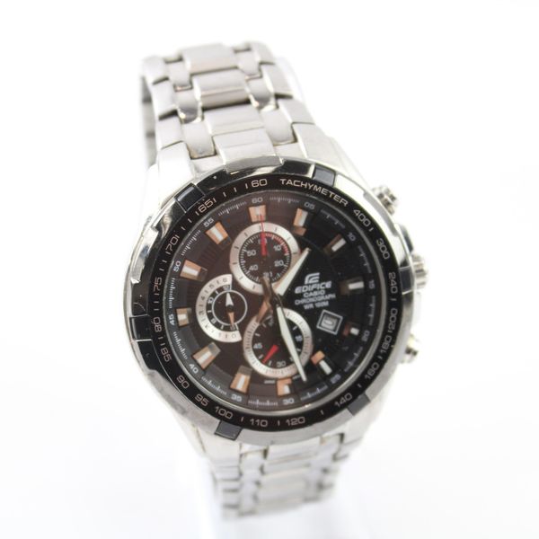 Mens Casio Chronograph Steel Watch Ref 5118 EF-539 Quartz Working ...