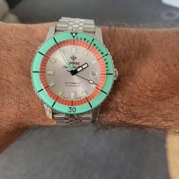 [WTS] Zodiac Super Sea Wolf "Watermelon" ZO9269 | WatchCharts